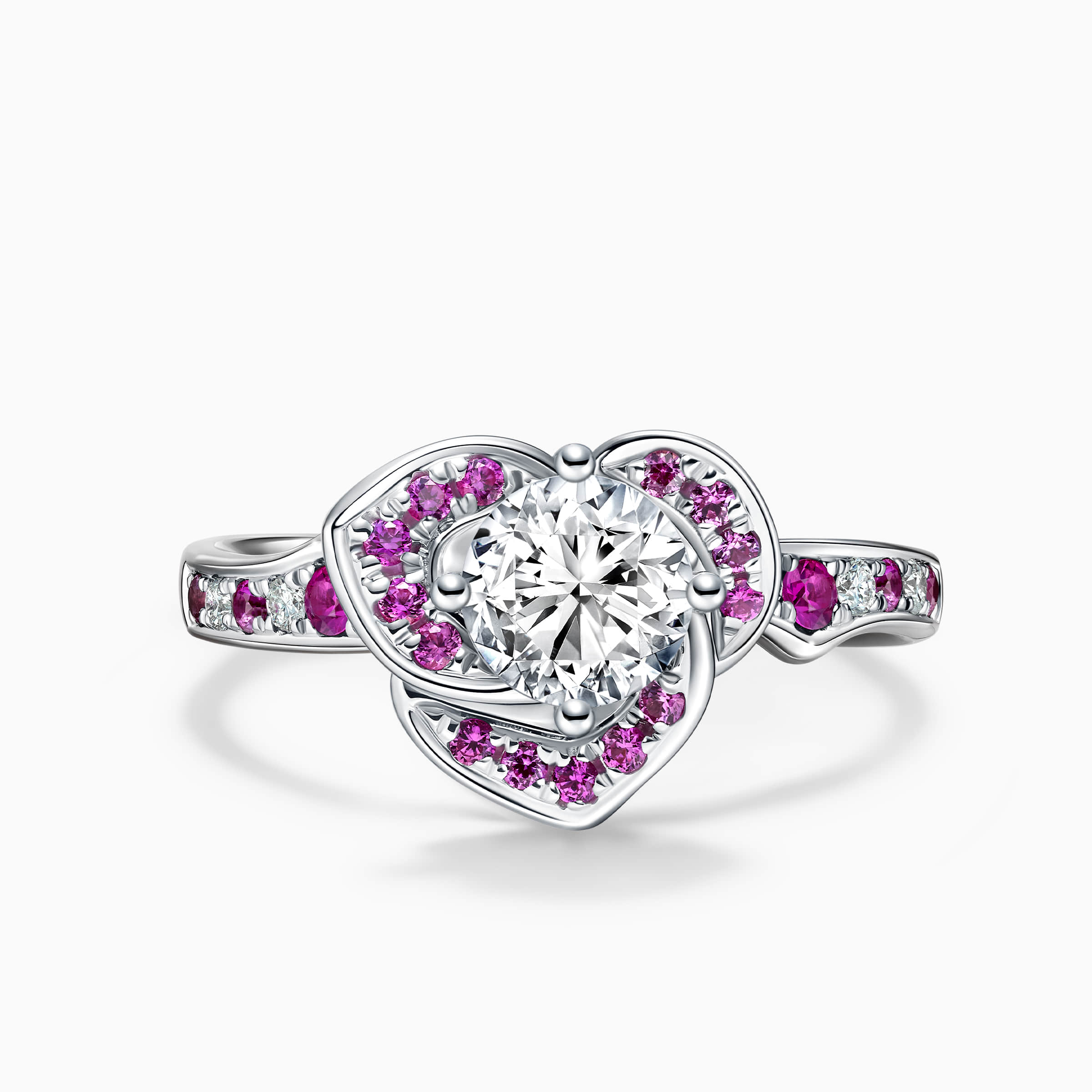 Pink Heart Diamond Engagement Ring | Darry Ring