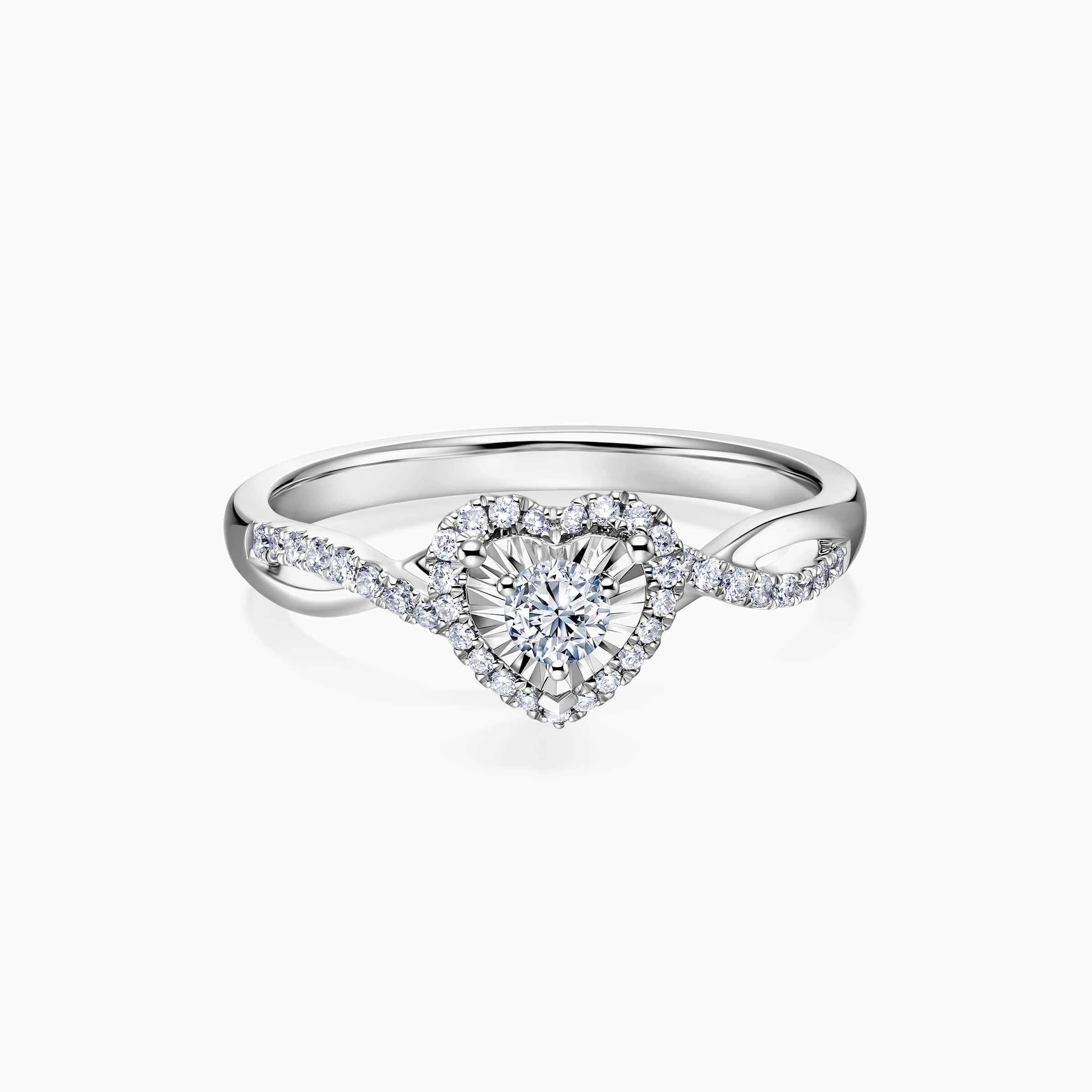 DR Engagement RingsDR HEARTseries Simple luxury Propose diamond ringA ...