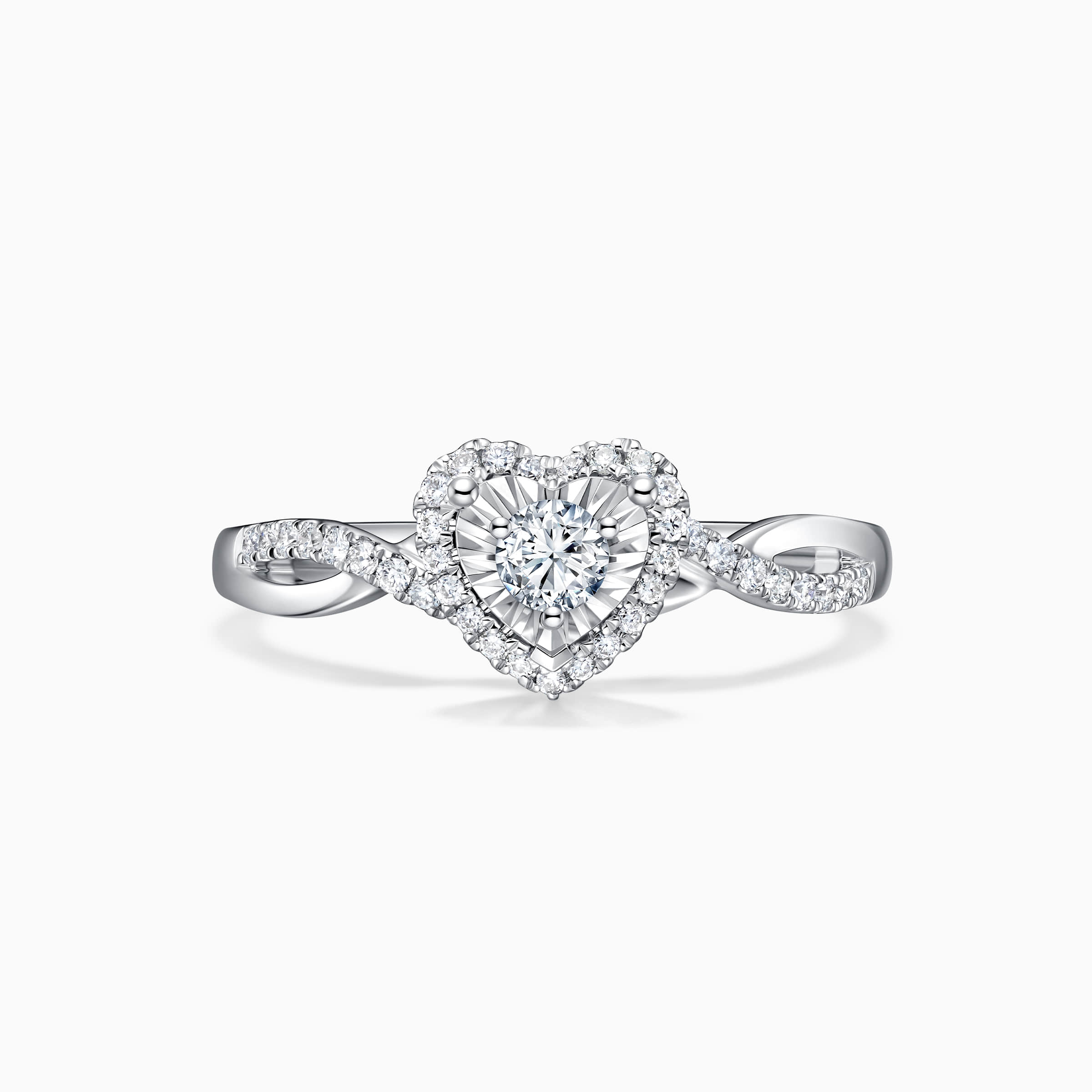 DR Engagement RingsDR HEARTseries Simple luxury Propose diamond ringA ...