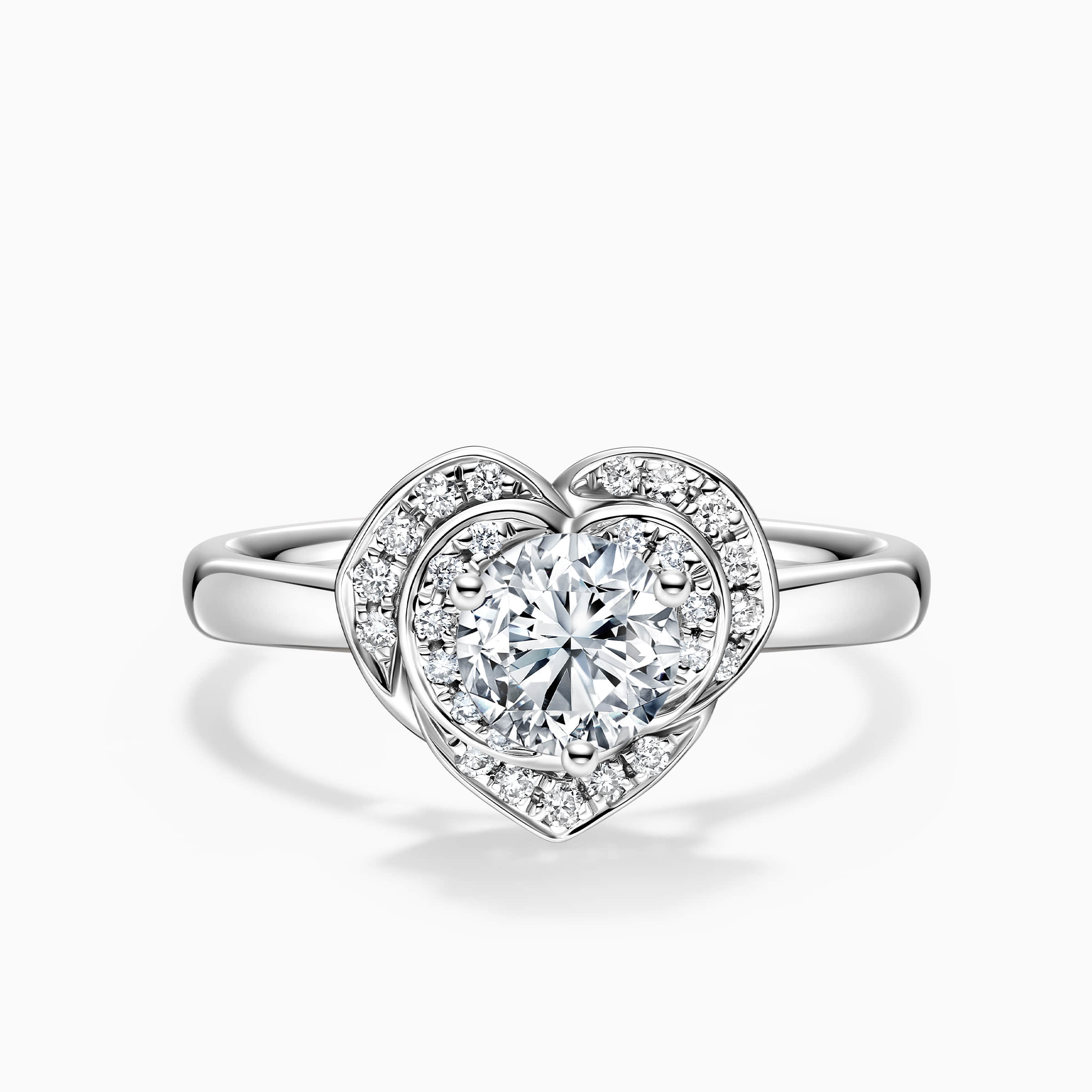 Diamond Heart Shaped Engagement Ring Design | Darry Ring