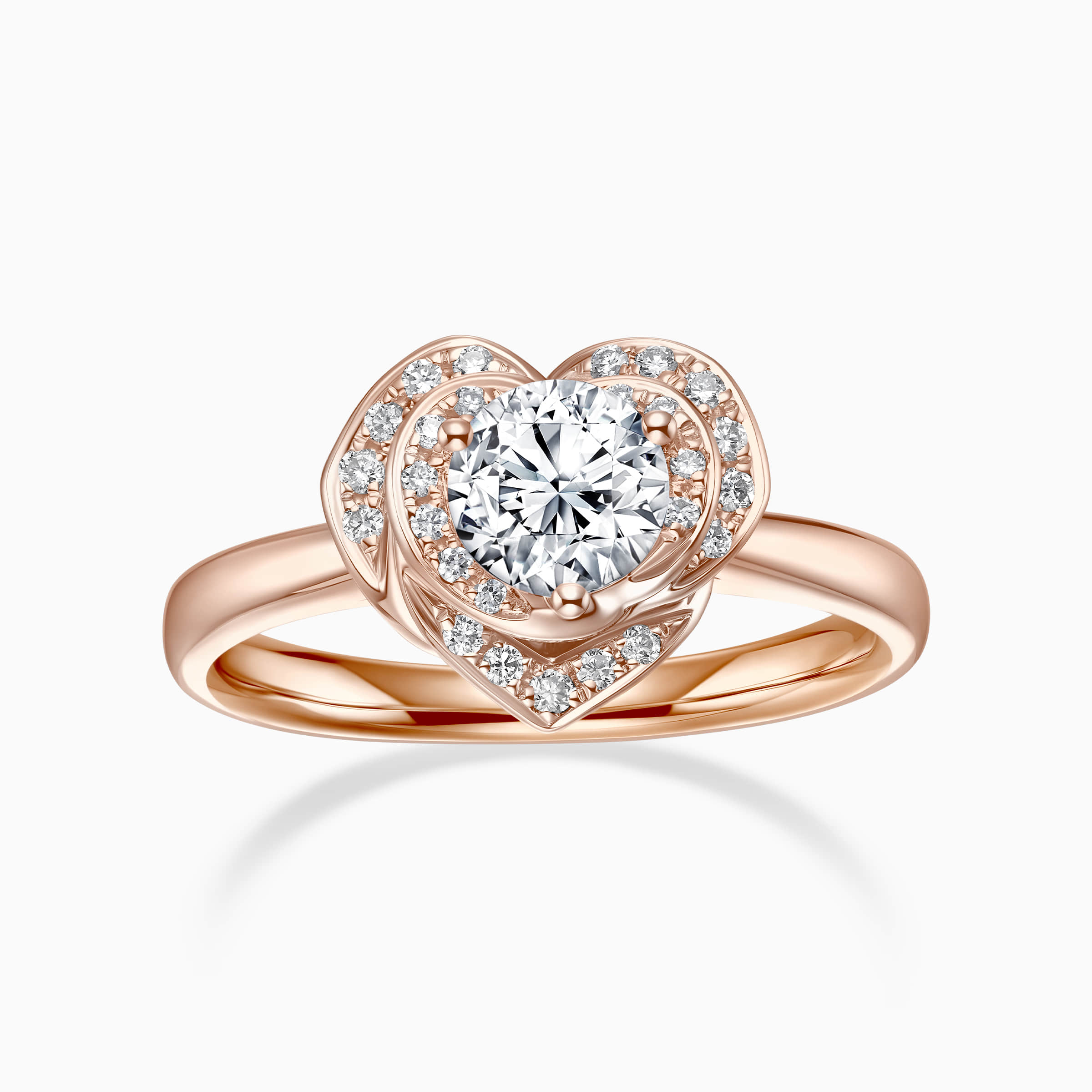 Diamond Heart Shaped Engagement Ring Design | Darry Ring