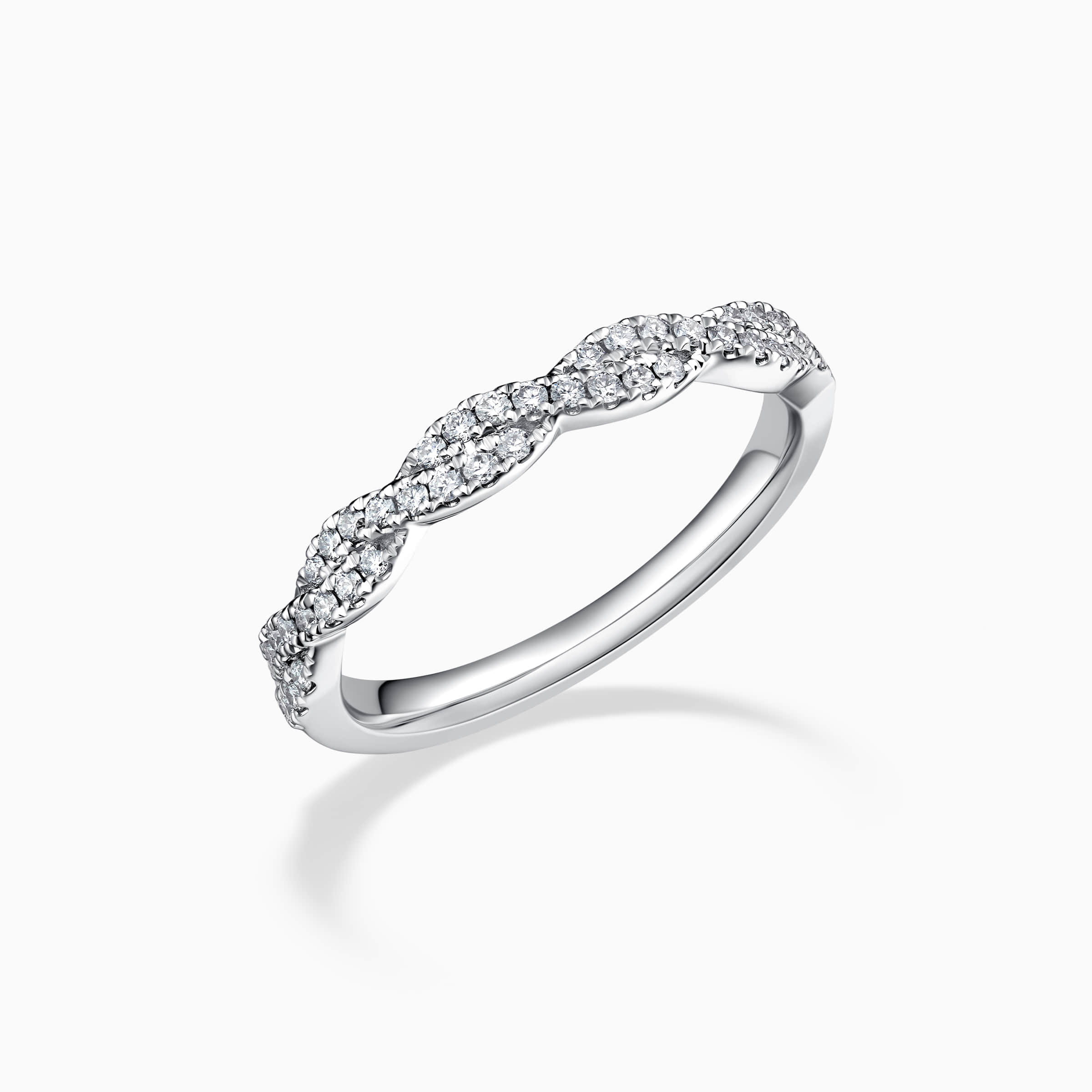 DR Engagement RingsDR BELIEVE Double Rows Twisted Wedding Ring For ...