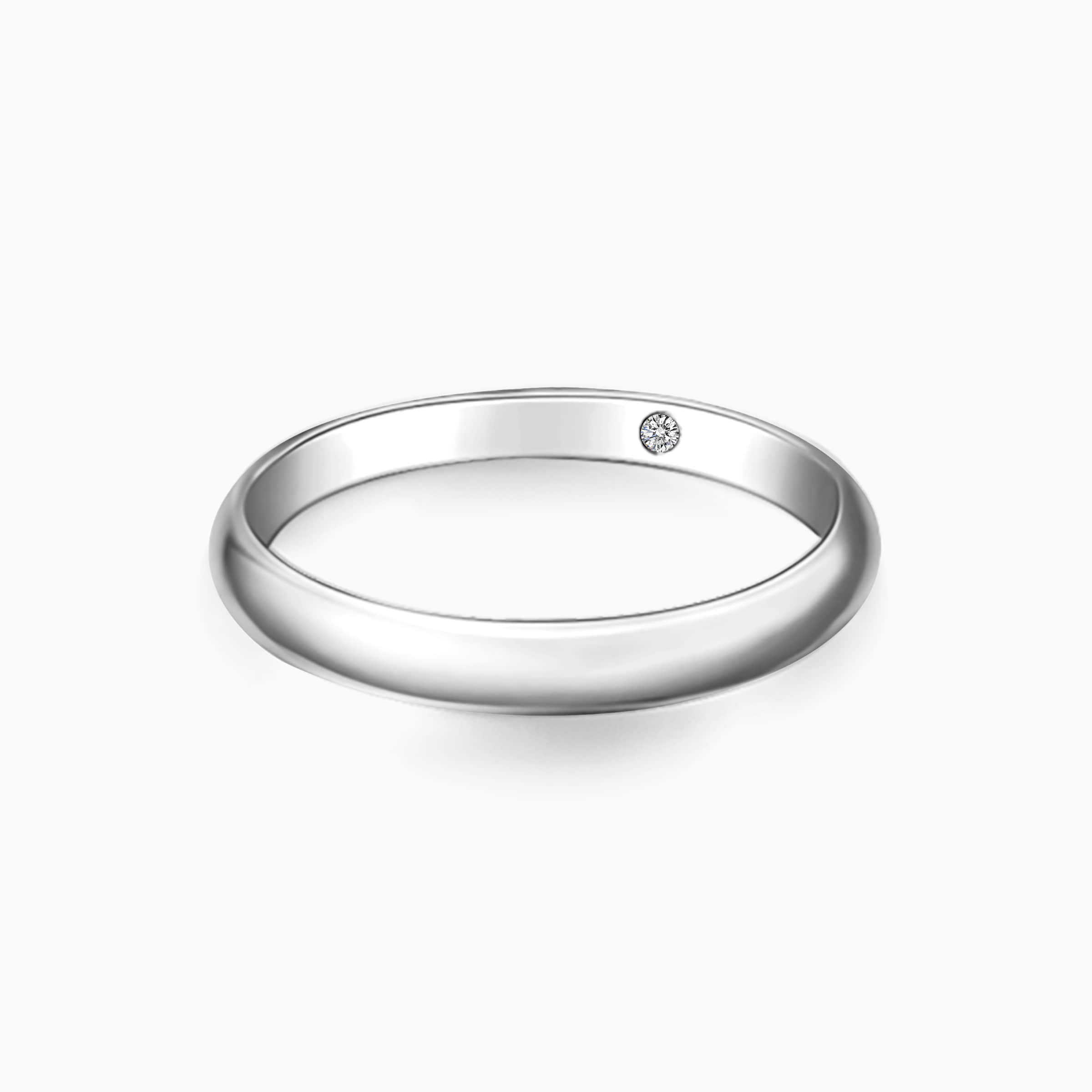 Simple Men's Diamond Wedding Band - Darry Ring