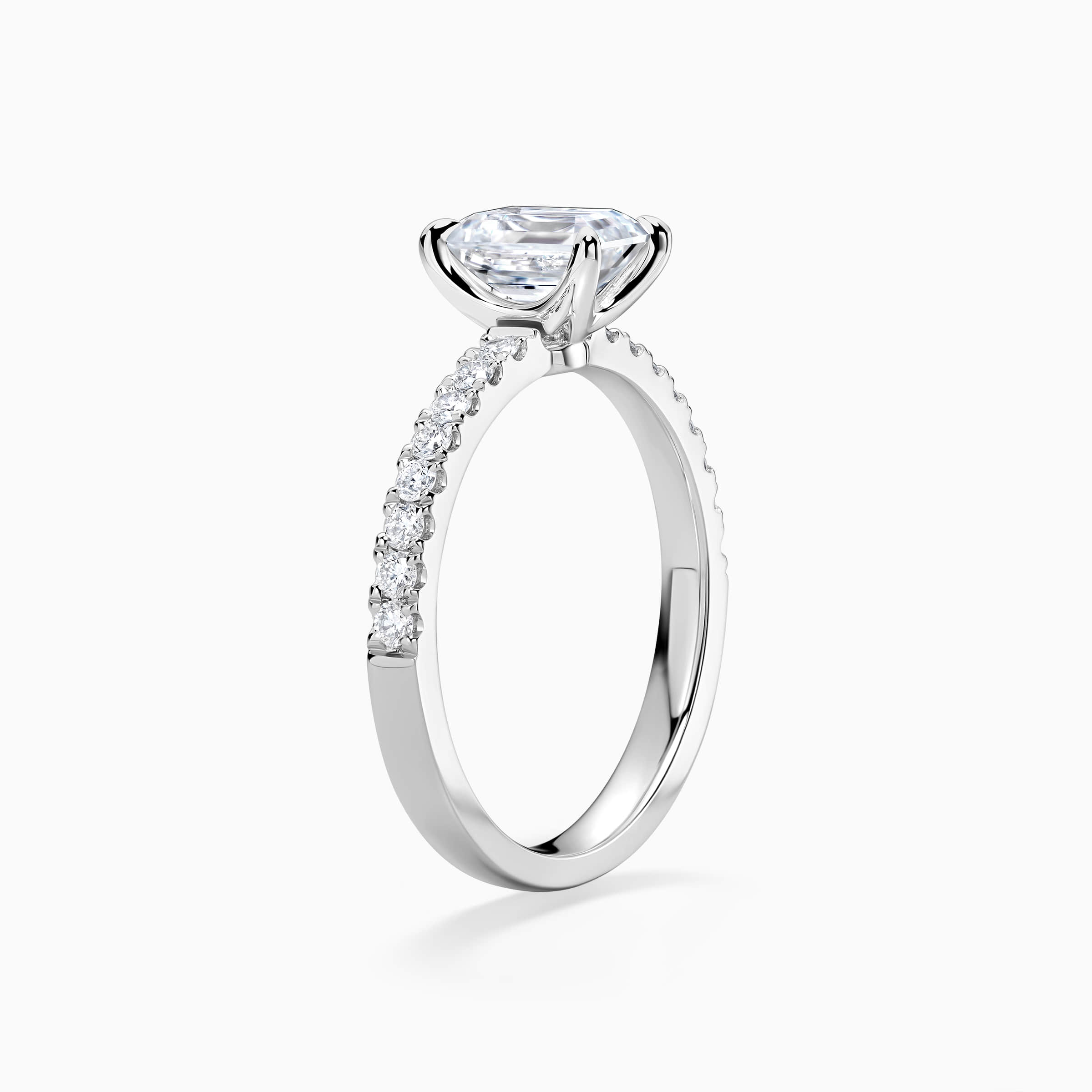 Emerald Cut Promise Ring for Couples - Darry Ring