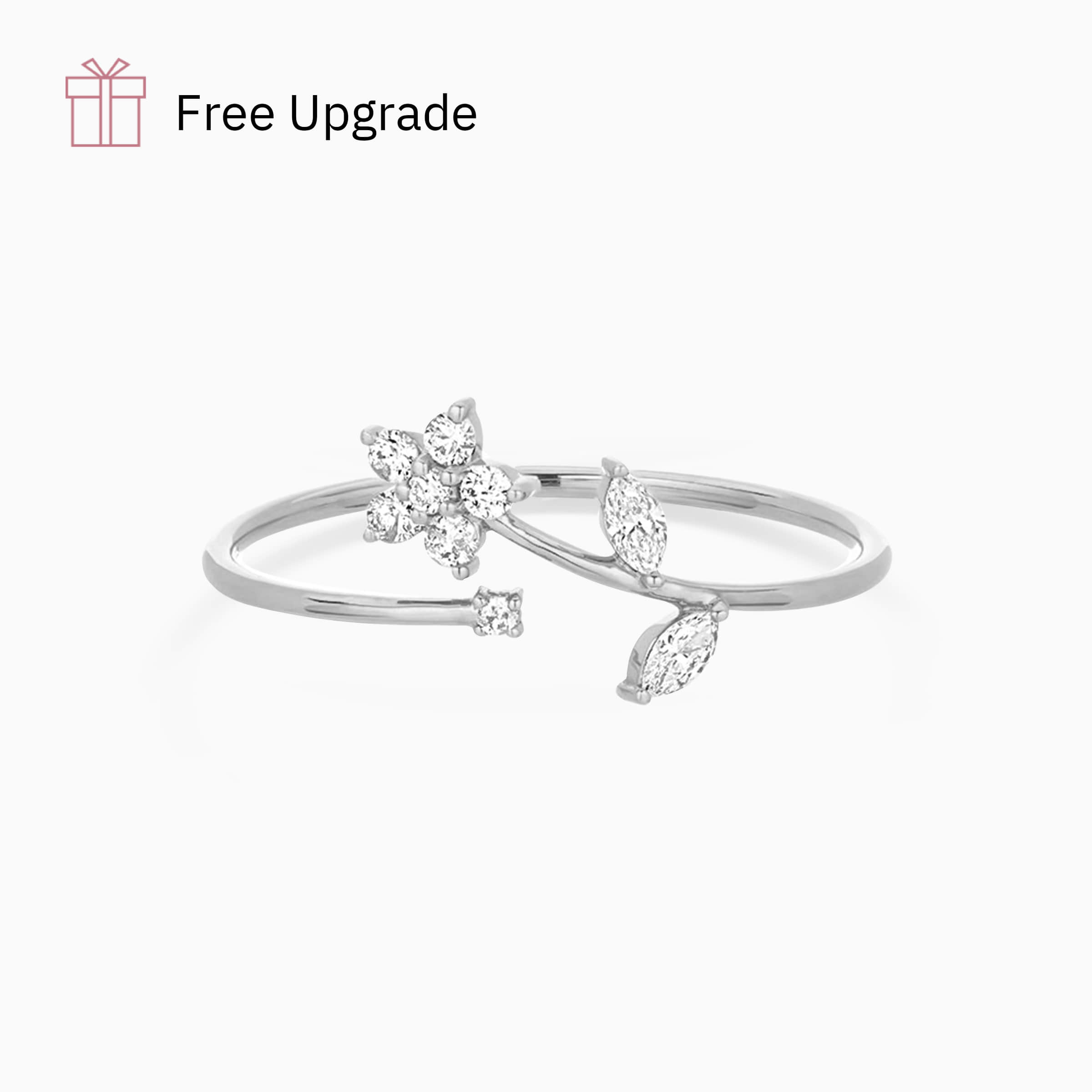 Diamond Unique Floral Promise Ring Darry Ring